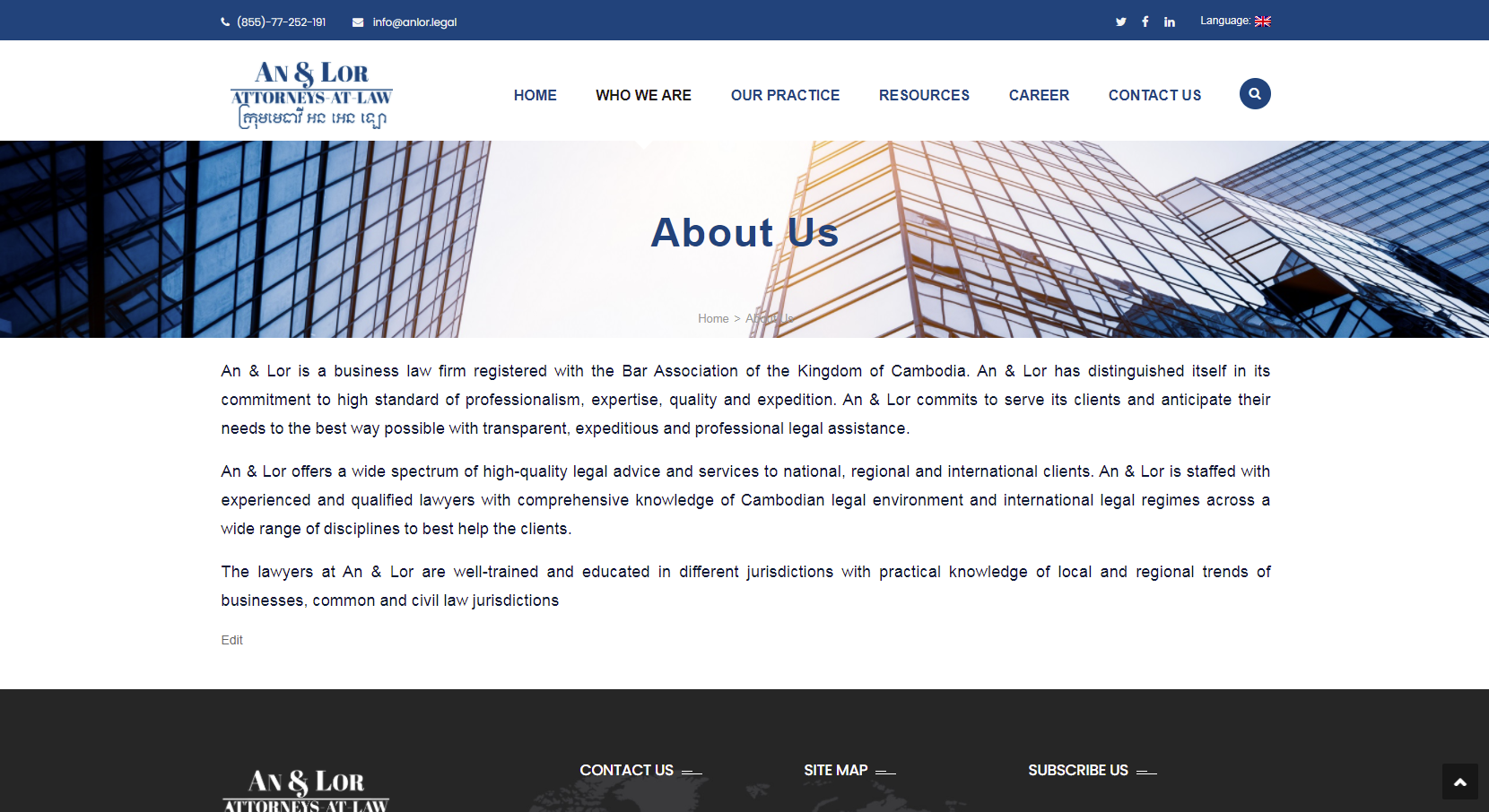 About Us - An & Lor – Business Law Firm in Cambodia